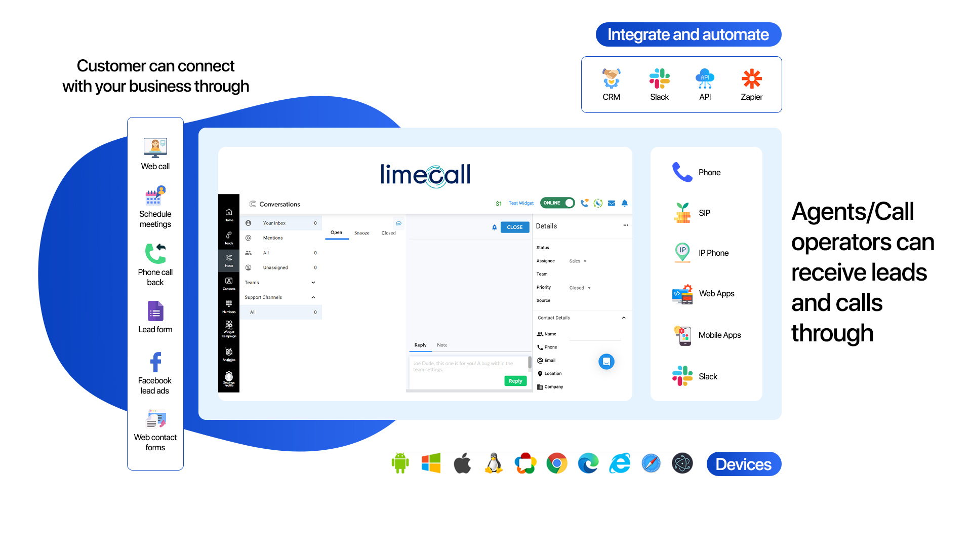 Limecall - Inbound lead conversion and meetings platform
